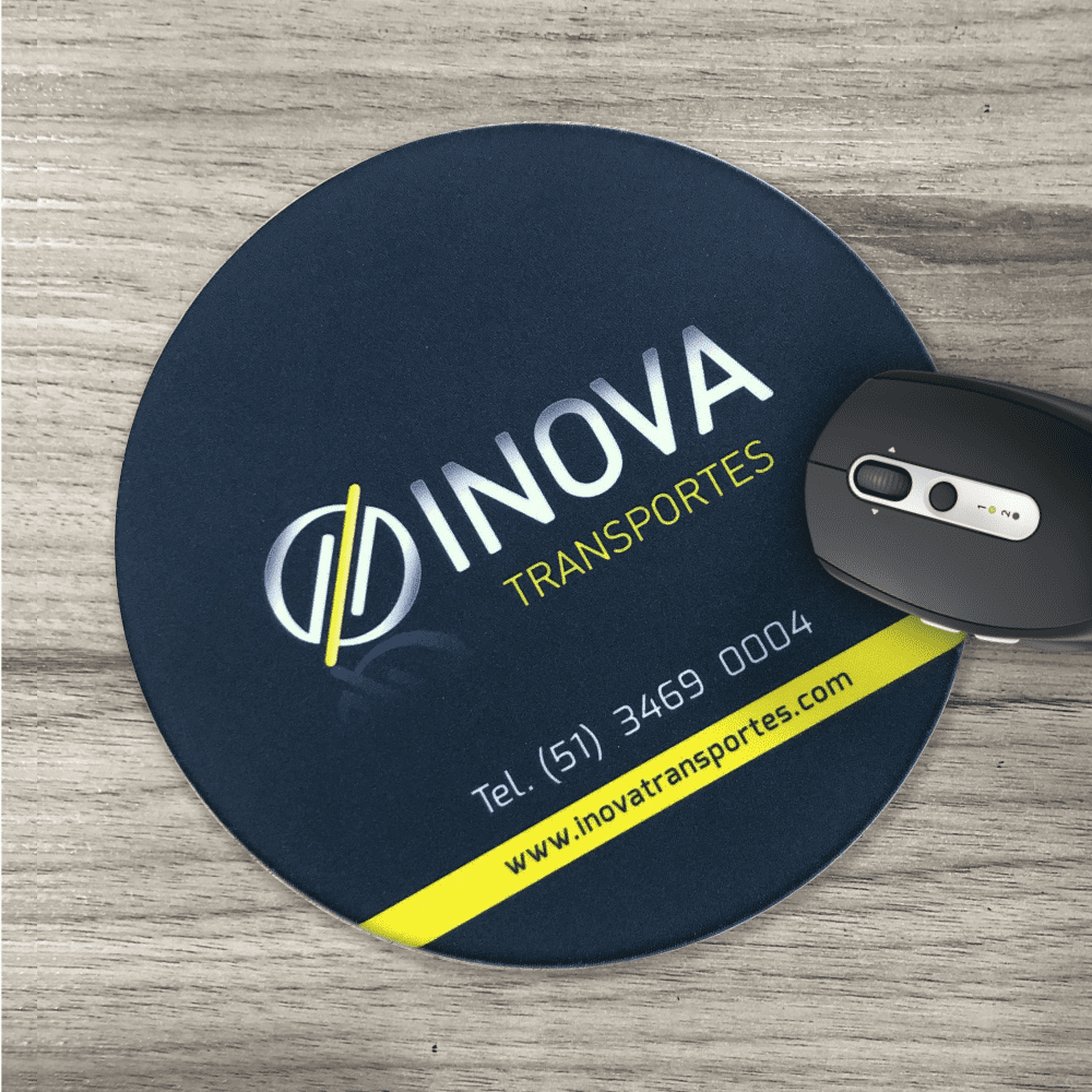 Mouse Pad Redondo - Plano - DMF Gráfica e Brindes
